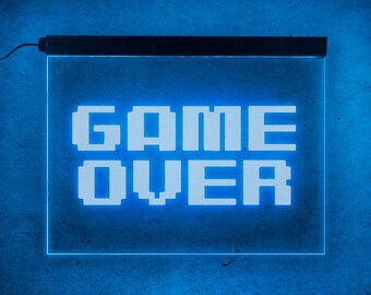 Game Over Neon Sign - Etsy UK