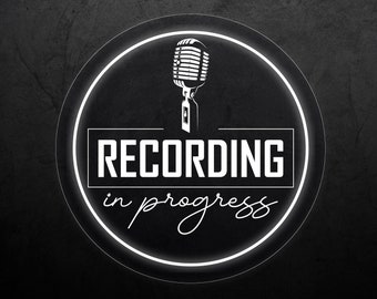 Recording Studio Light up Sign, Recording Studio Neon Sign, Recording ...