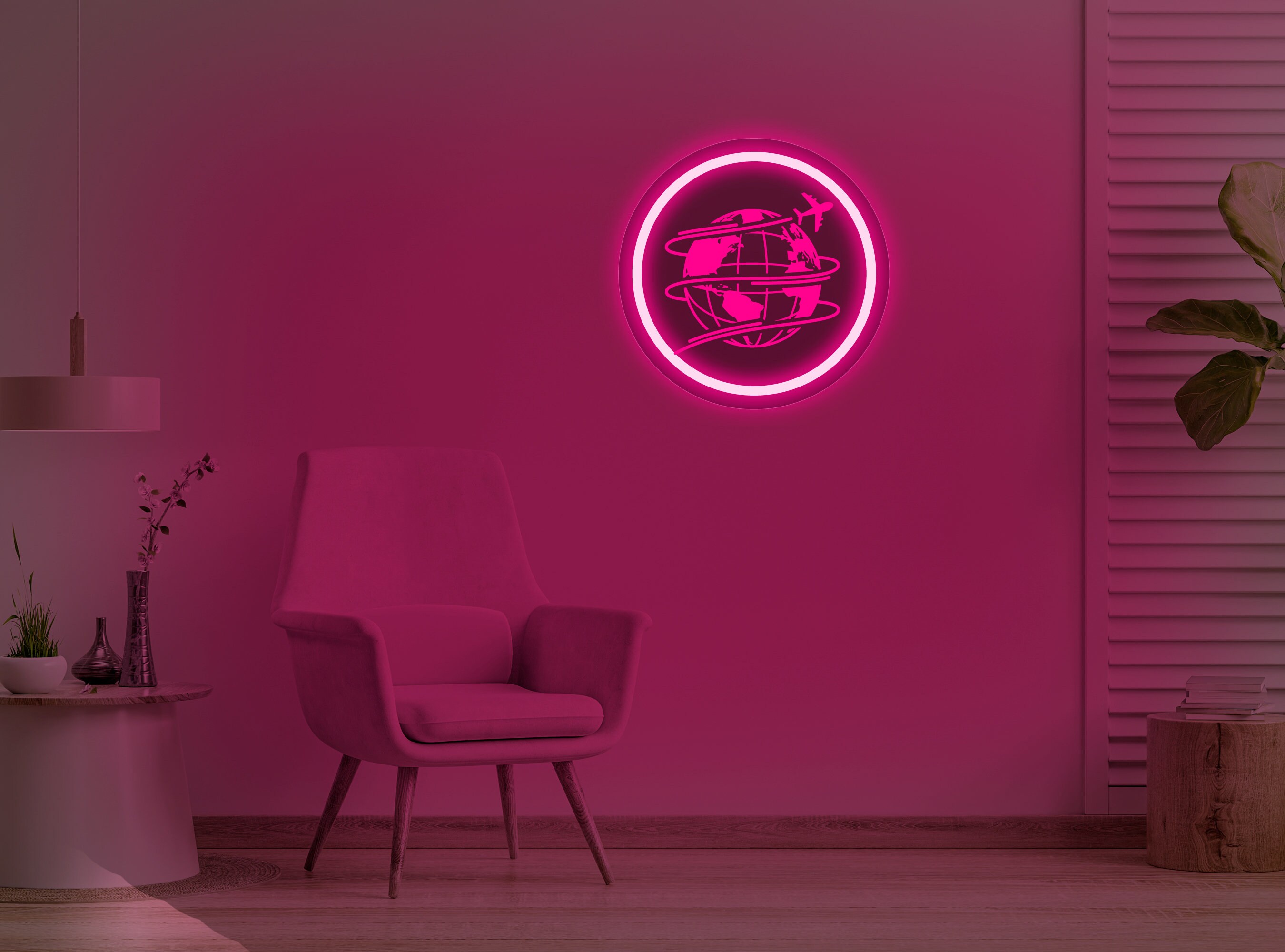 World Map Neon Sign, World Map Led Light,earth Neon Sign,globe Neon ...