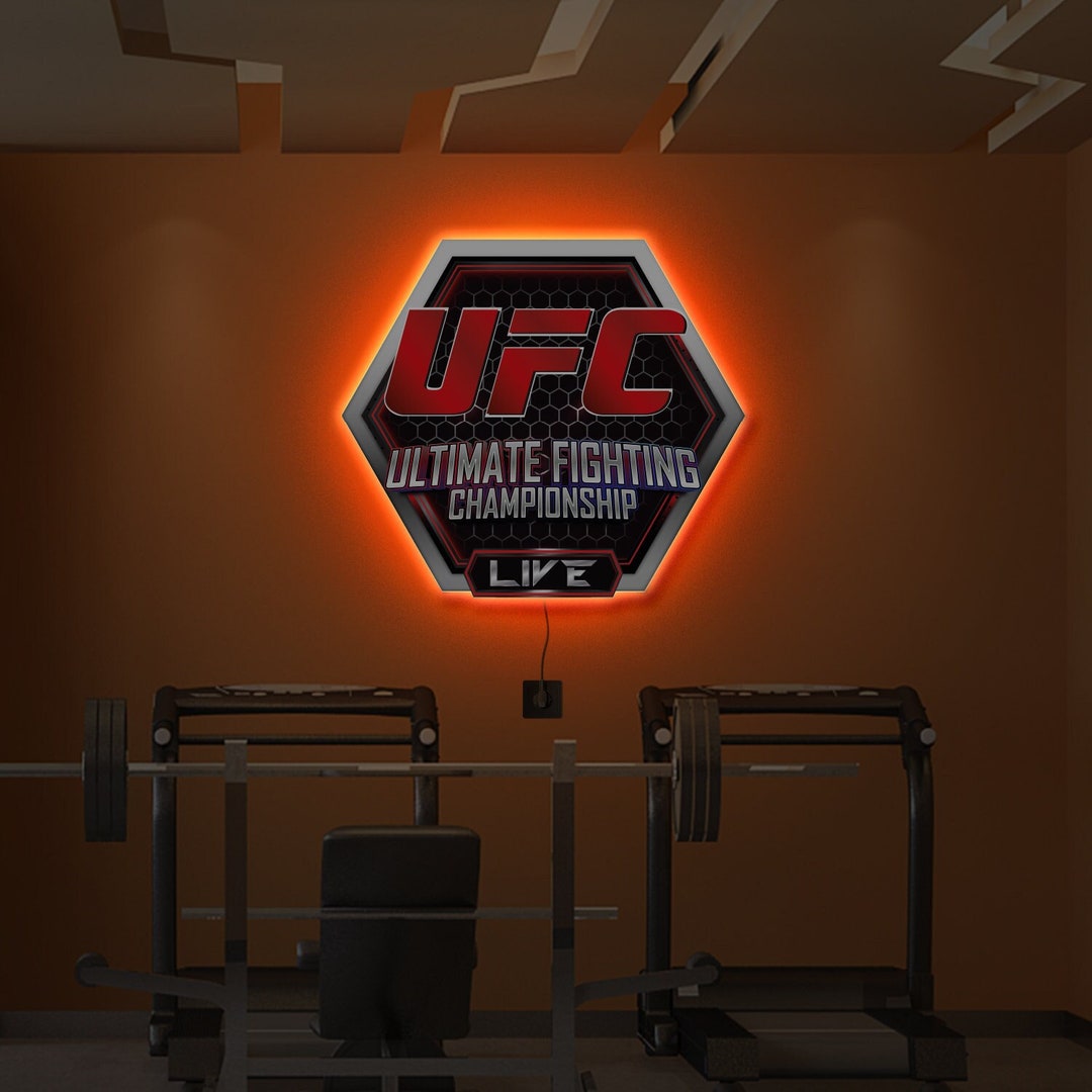 Ufc Neon Sign, Ufc Led Sign, Ufc Logo Sign, Ufc Belt Sign,ufc Light ...