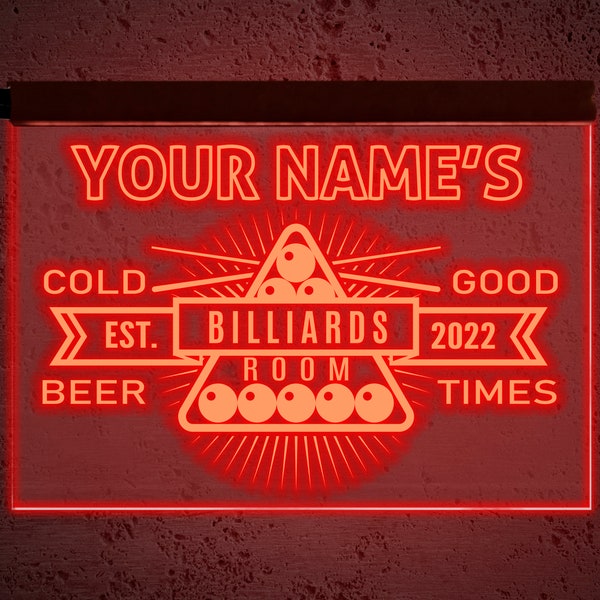 Billiards Sign - Etsy