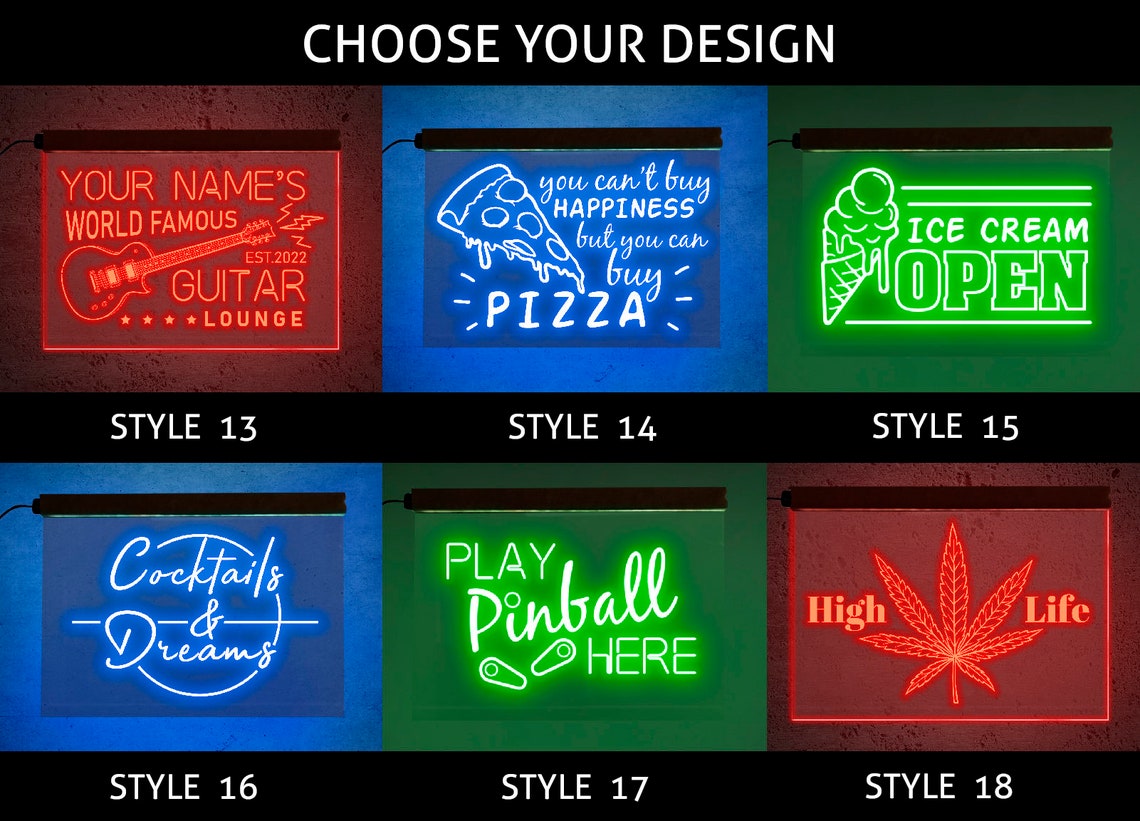 Pizza Neon Sign, Pizza Led Sign, Pizza Light up Sign, Pizzeria ...