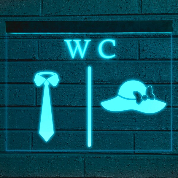 Neon Sign Toilet - Etsy