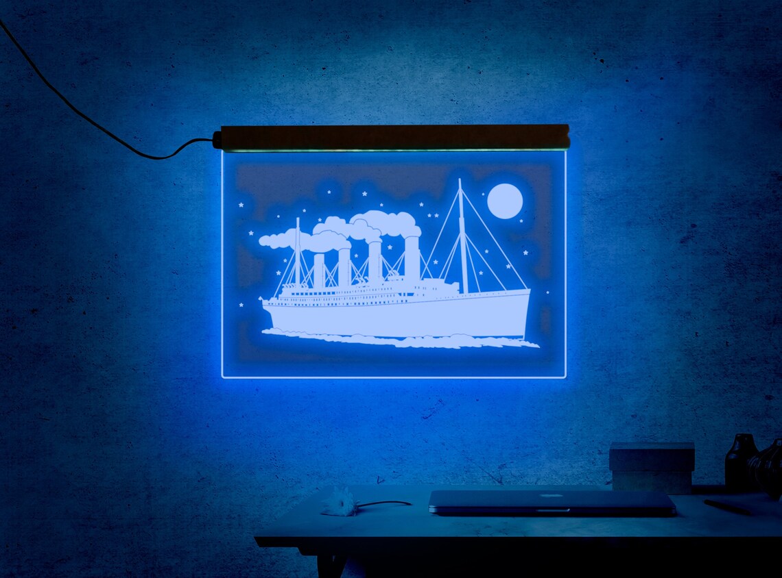 Titanic Neon Sign,titanic Led Sign,titanic Wall Art,titanic Wall Decor ...