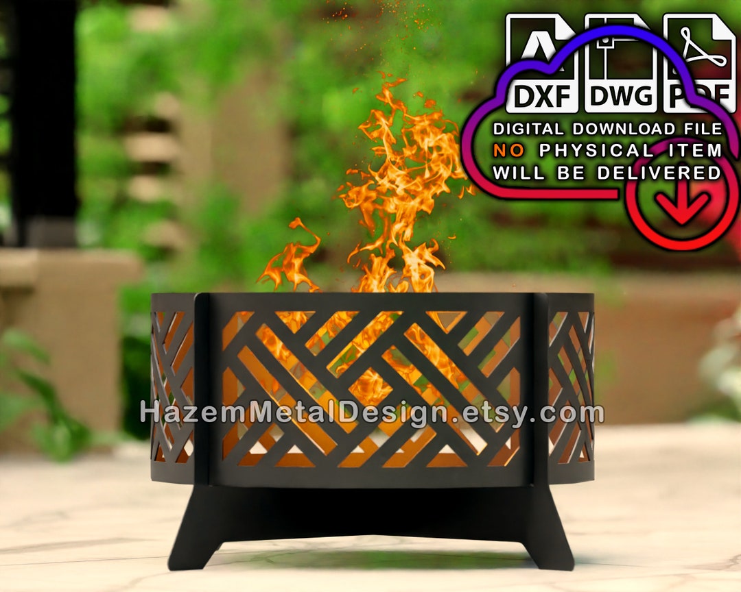 Fire Pit Dxf, Fire Ring Dxf , Digital Product for Metal Fabricators ...