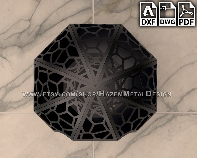 Sphere Fire Pit DXF Octagon Ball Fire Bowl Digital Product - Etsy
