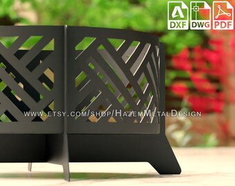Laser Cut Fire Pit Circular - Etsy