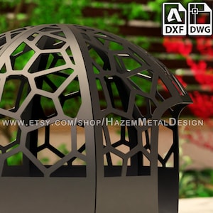 Sphere Fire Pit DXF, Octagon Ball Fire Bowl, Digital Product for Metal ...