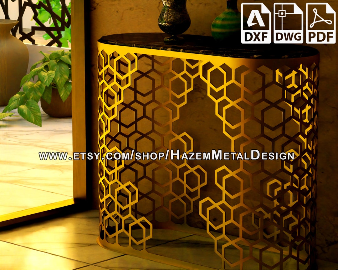 Console Table DXF Digital Product for Metal Fabricators - Etsy