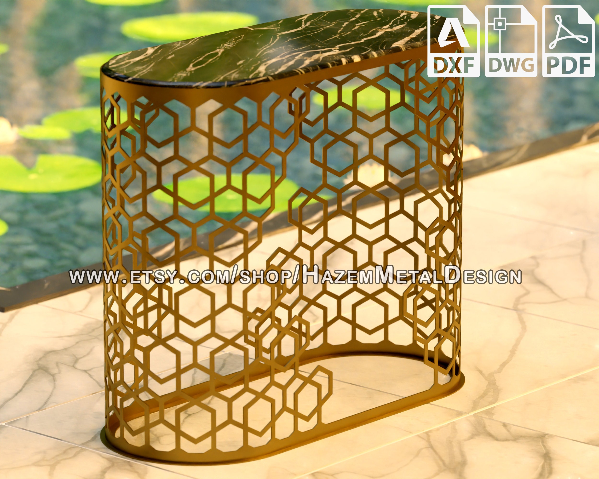 Console Table DXF Digital Product for Metal Fabricators - Etsy