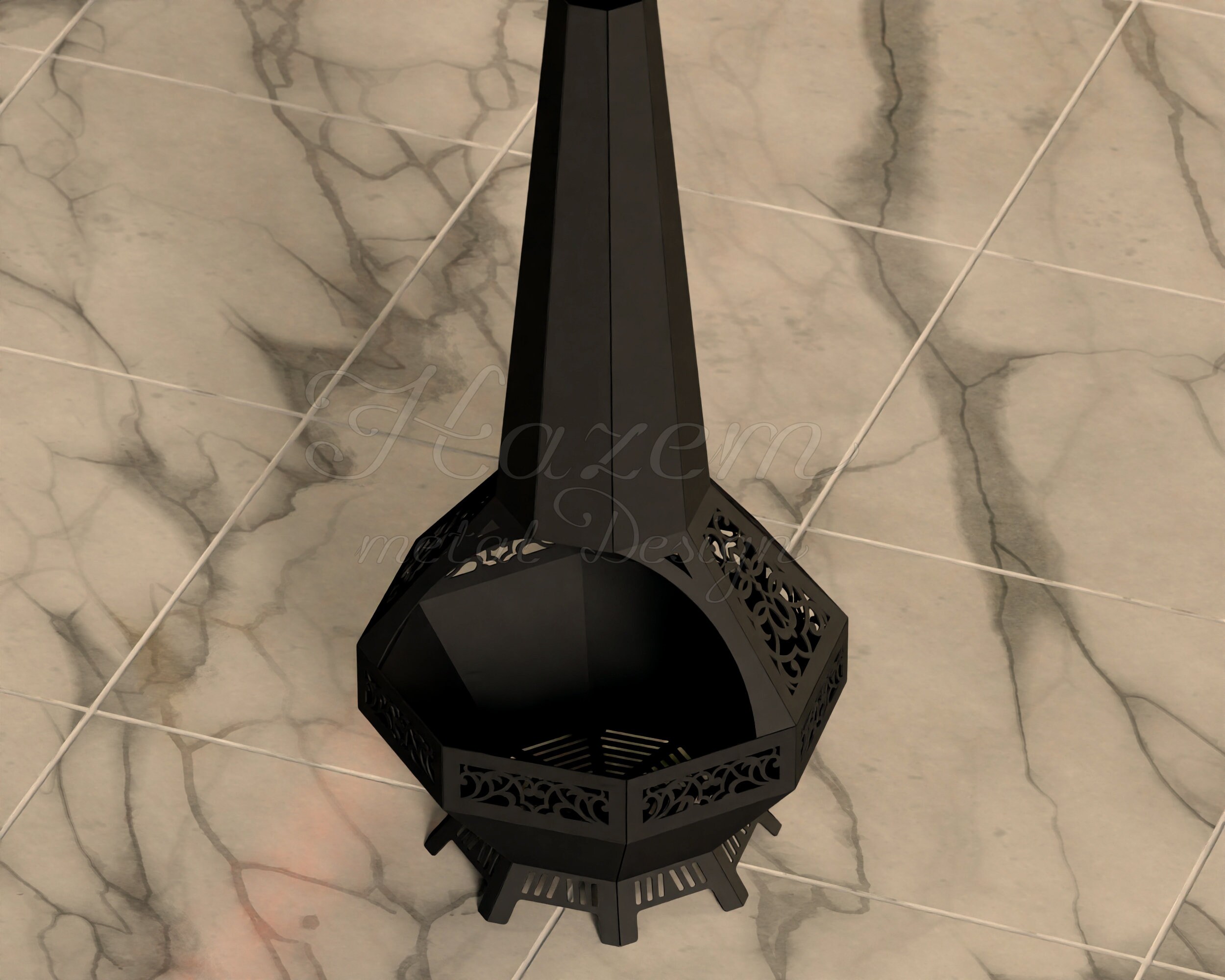 Chiminea Fire Pit Dxf Octagon Fireplace Digital Product for - Etsy ...