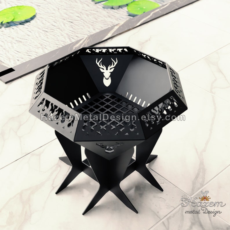 Deer Fire Pit, DXF Cutting Plan, Digital Product for Metal Fabricators ...