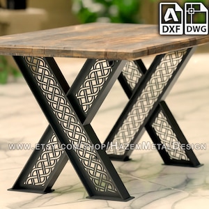 Table Legs X DXF, Digital Product for Metal Fabricators, Files DXF DWG ...