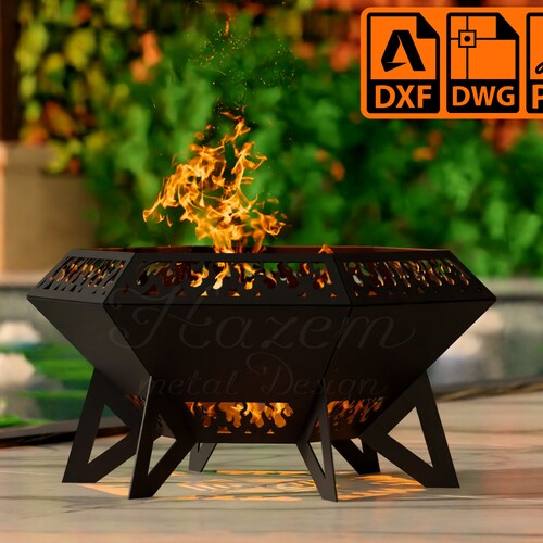 Pyramid Rocket Fire Pit Digital Product Files DXF SVG for - Etsy
