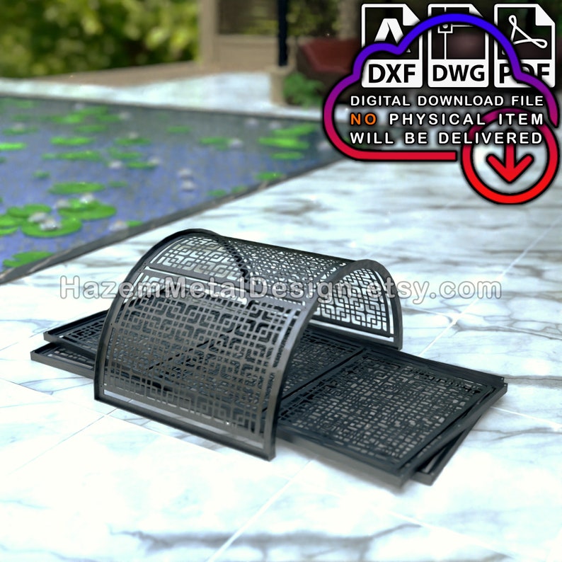 Garden Arbor Metal Arch Plan: Laser Cut DXF DWG PDF (digital Download ...