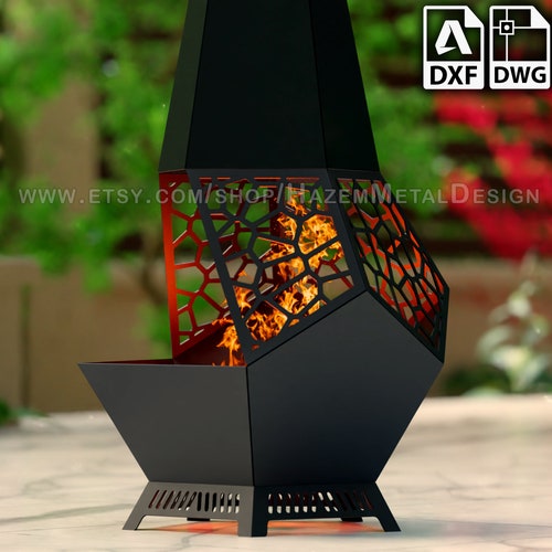 Pyramid Rocket Fire Pit Digital Product Files DXF SVG for - Etsy