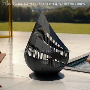Teardrop Fire Pit DXF Plan: Metal Fabricator Ready (digital Download ...