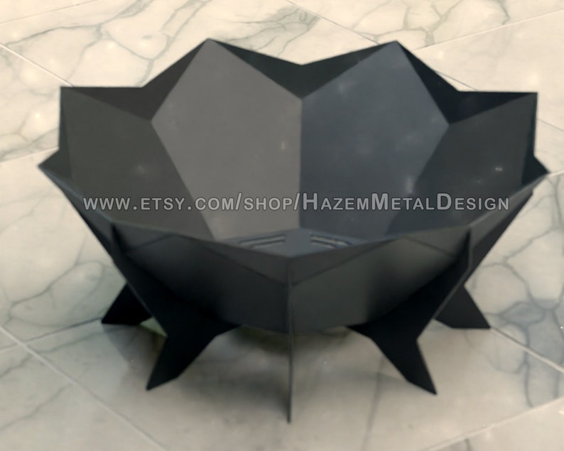 Octagon Fire Pit DXF Files: Geometric Fire Bowl Plans (digital Download ...