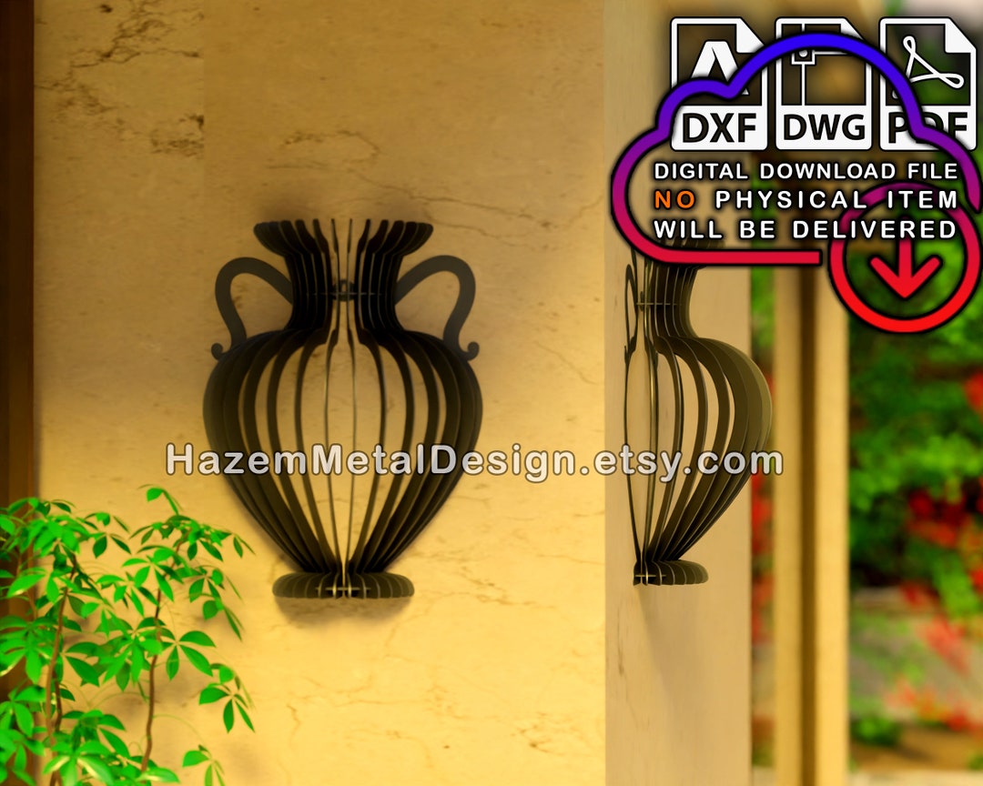 Metal Wall Art, DXF Cutting Plan, Indoor Outdoor Steel Decor, Digital ...