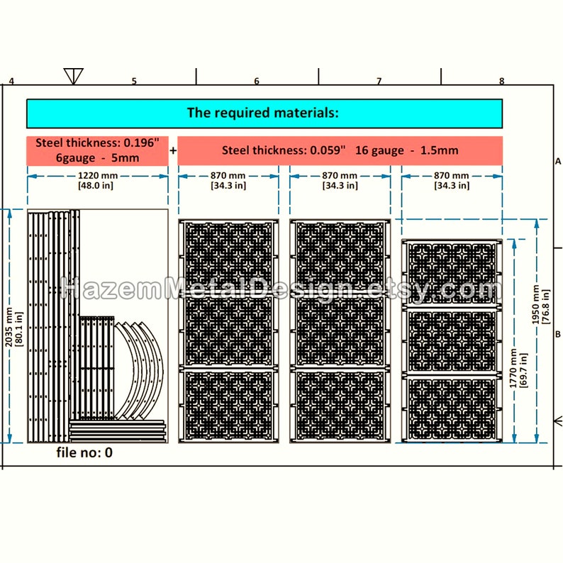 Plano Garden Arbor DXF, arco de metal cortado con láser, producto ...
