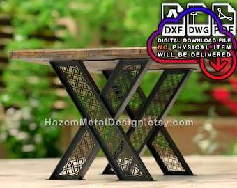 Coffee Table DXF, Digital Product for Metal Fabricators, Files Dxf Dwg ...
