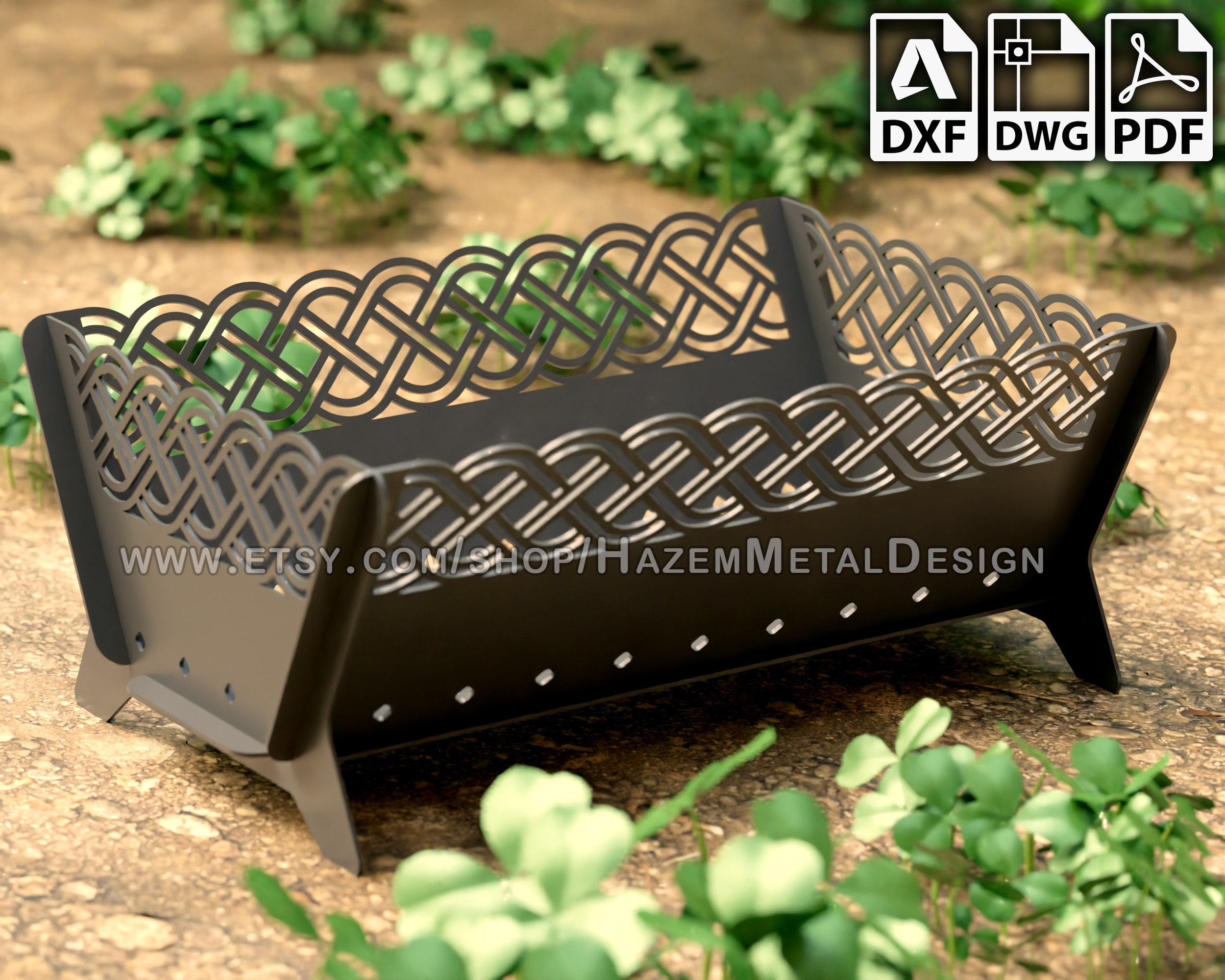 Fire Pit DXF Collapsible Digital Product for Metal - Etsy