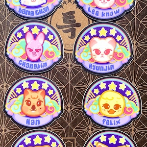 Stray Kids Skzoo Five Star Bias Sticker - Etsy