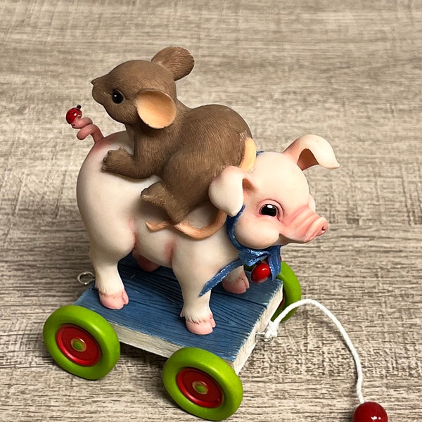 Pig Pull Toy - Etsy