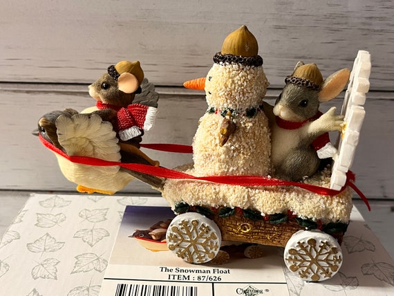 Charming Tails by Fitz and Floyd the Snowman Float 87/626 - Etsy