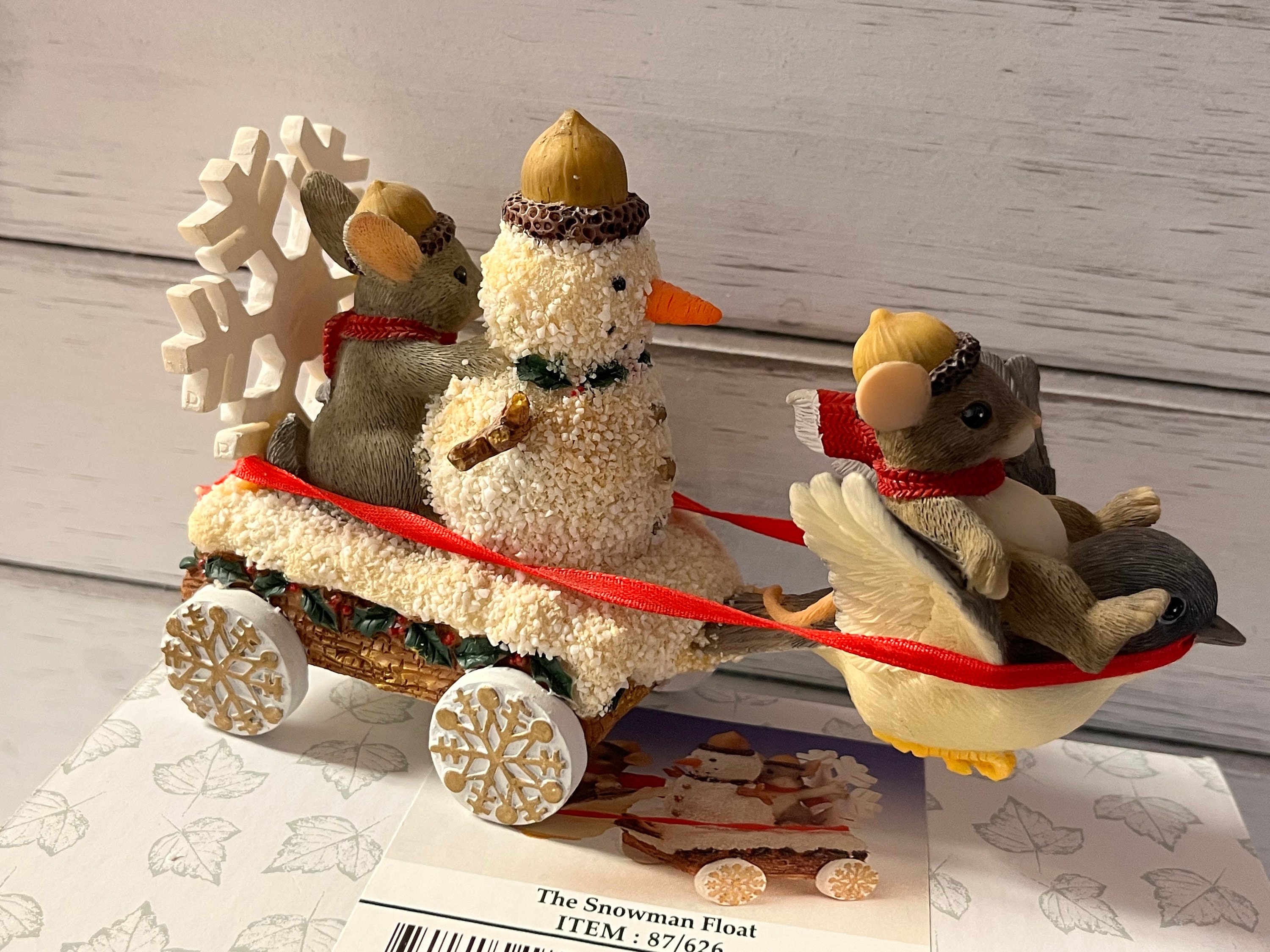 Charming Tails by Fitz and Floyd the Snowman Float 87/626 - Etsy