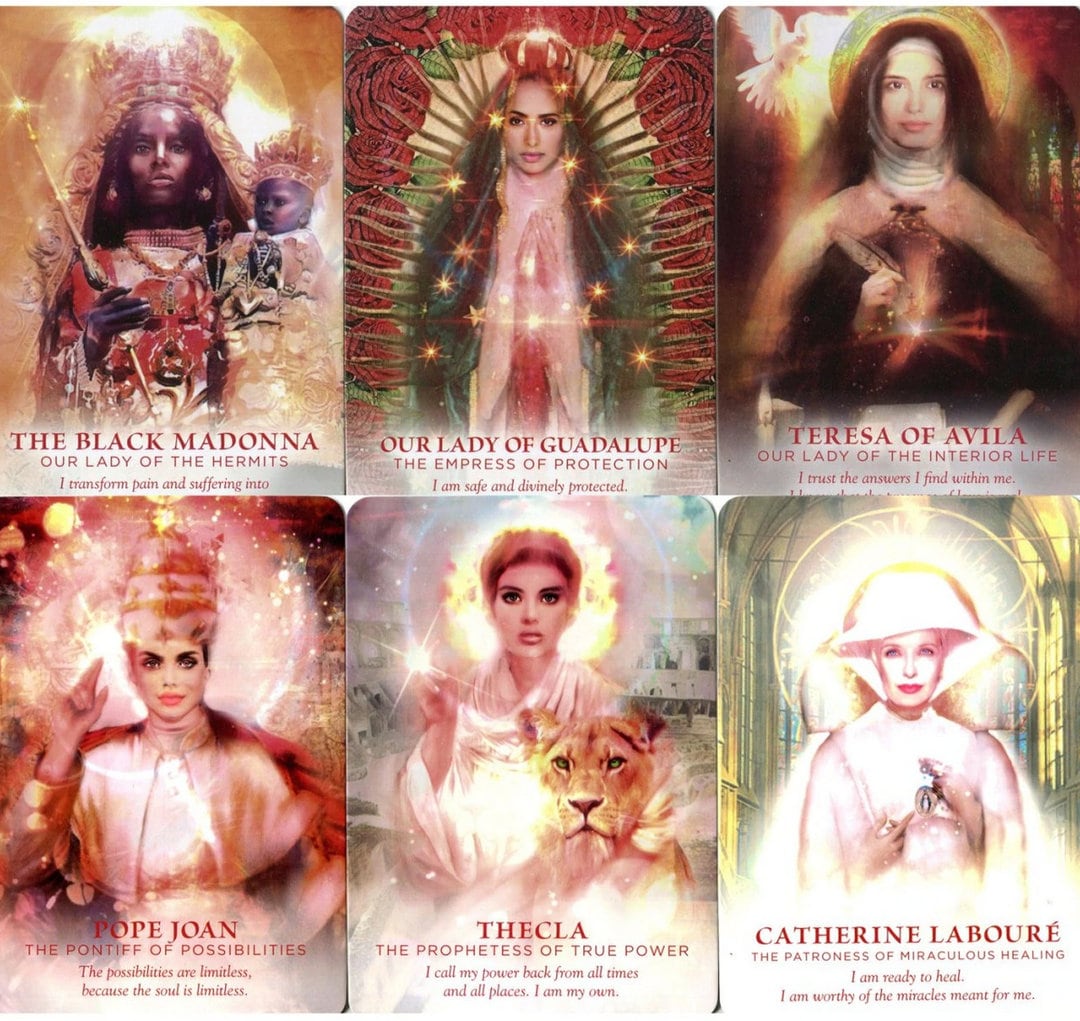 Divine Feminine Oracle Tarot Deck Card 53 Cards Set Tarot Etsy