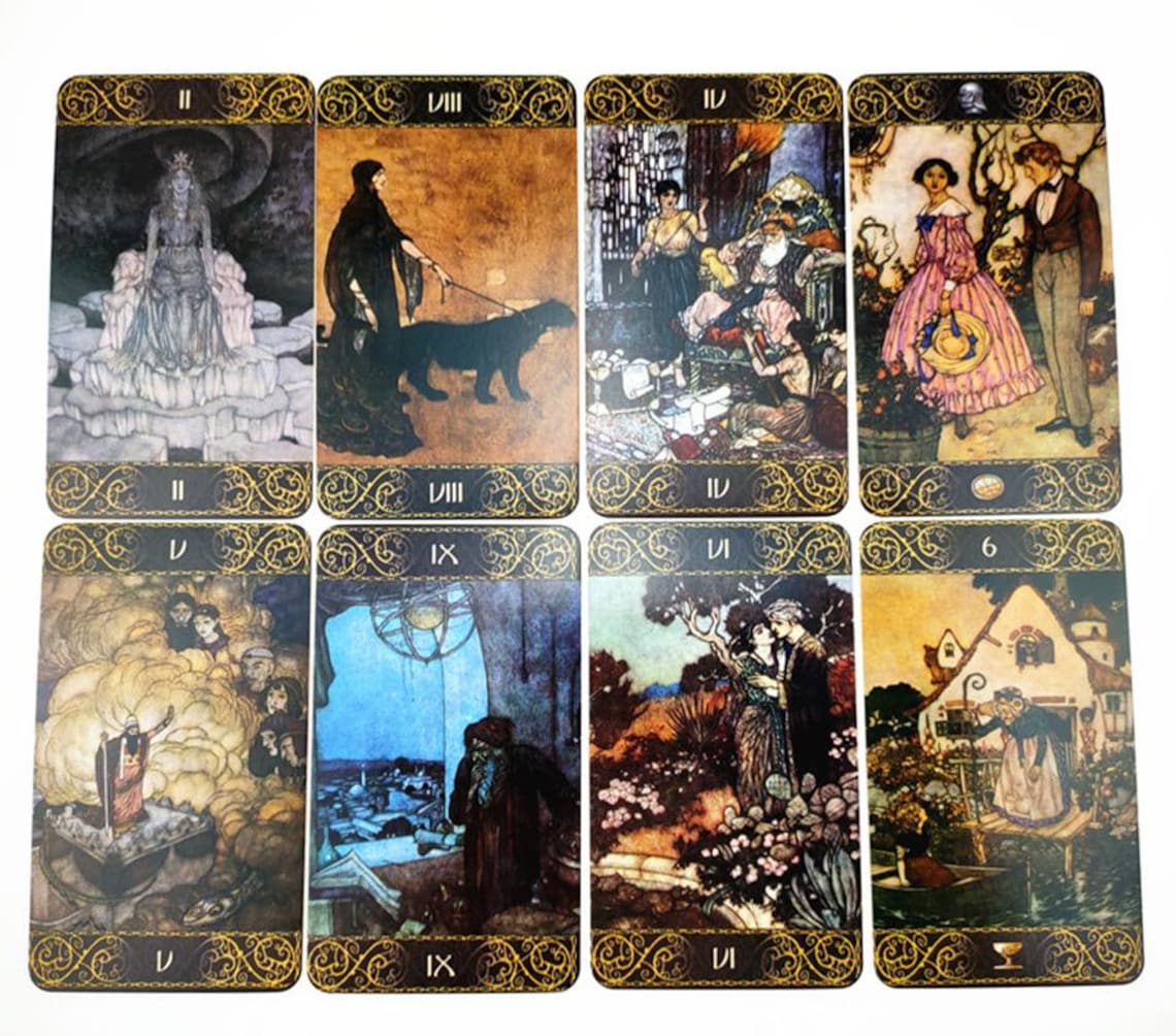 Edmund Dulac Tarot Oracle Card Deck 78 Cards/set Tarot Cards | Etsy