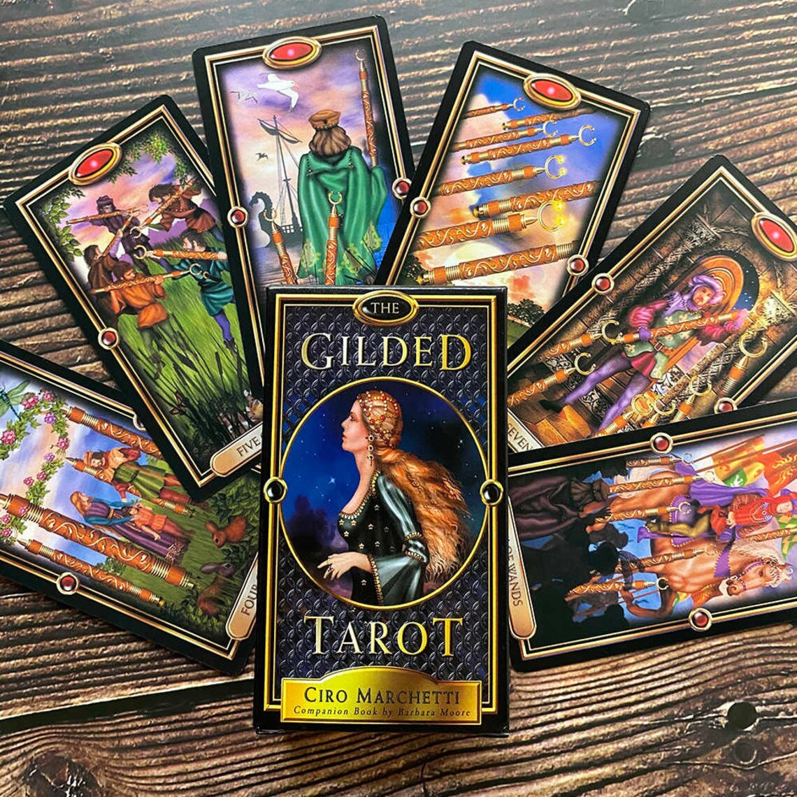 The Gilded Tarot Deck Card 78 Cards/set Tarot Deck Tarot | Etsy