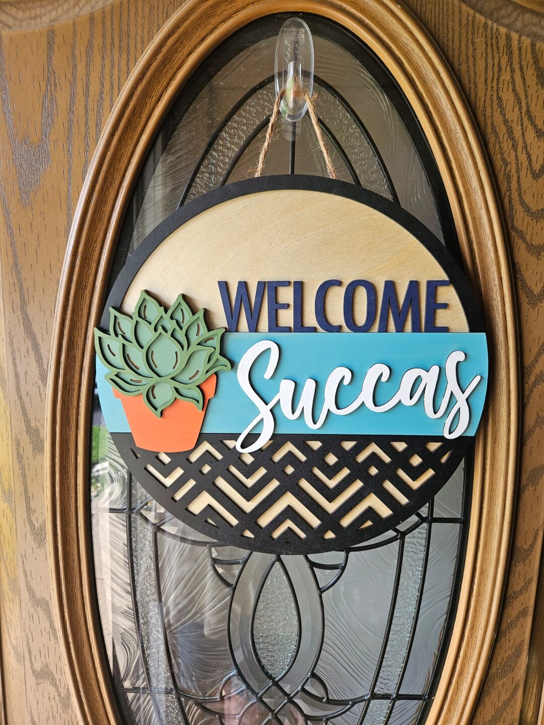 Welcome Succas Welcome Sign | Plant Succulent Lover Sign | Funny Door ...