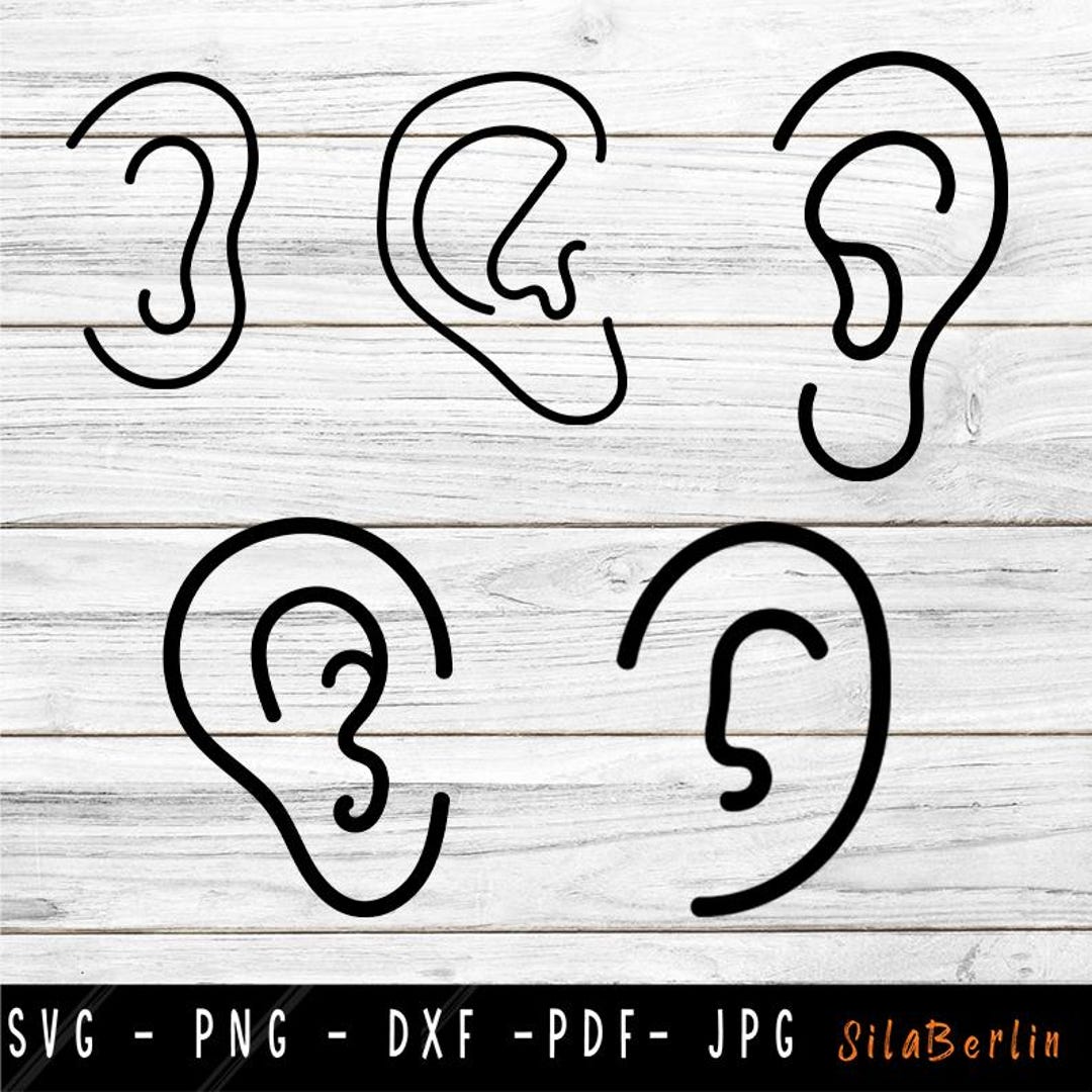 Ear SVG Clipart Bundle: Human Anatomy Cut Files (digital Download) - Etsy
