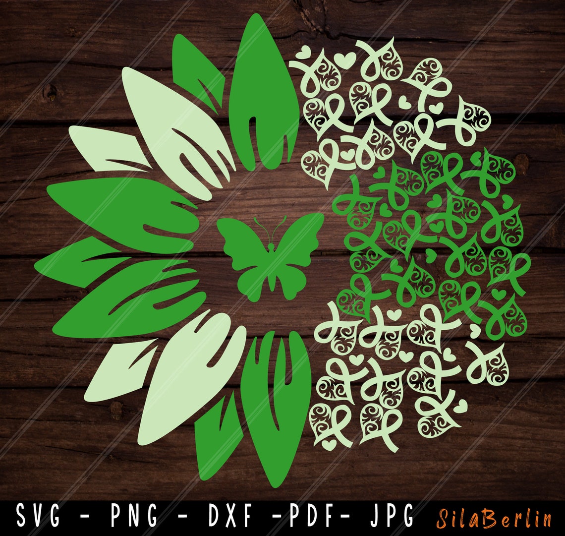 Sunflower Celiac Disease SVG Feather Green Svg Celiac - Etsy