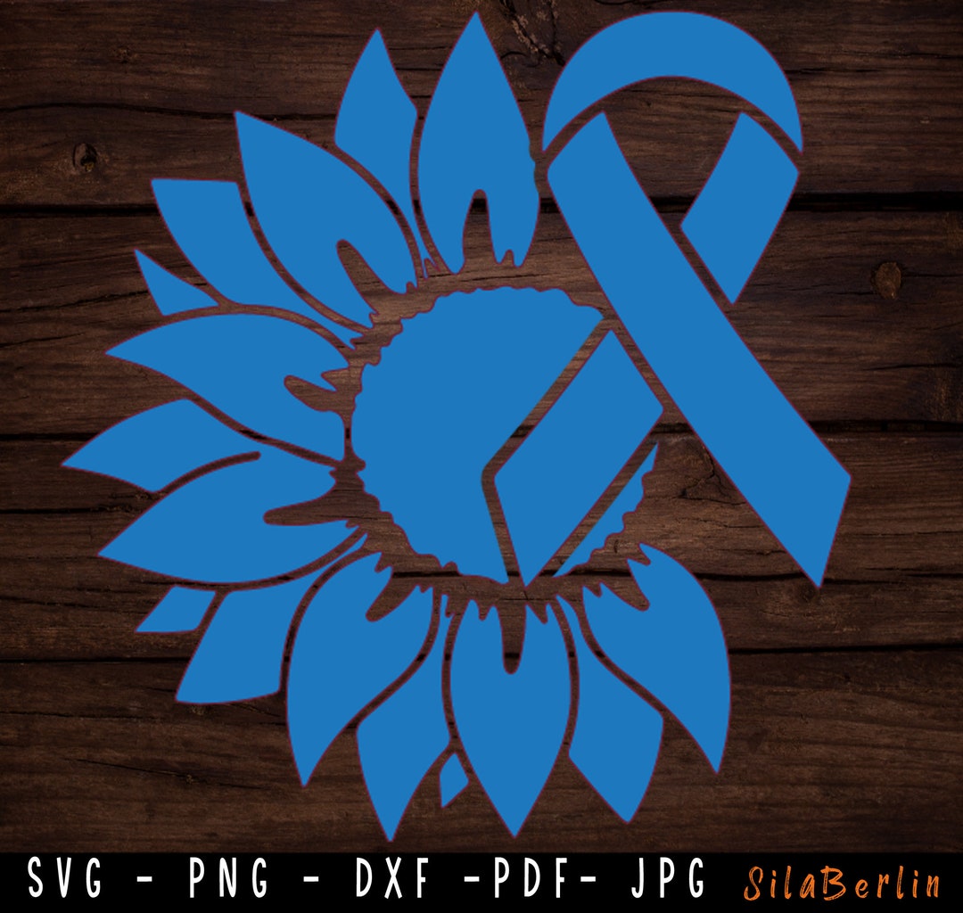 Colon Cancer Sunflower SVG, Colon Cancer Svg, Colon Cancer Warrior ...