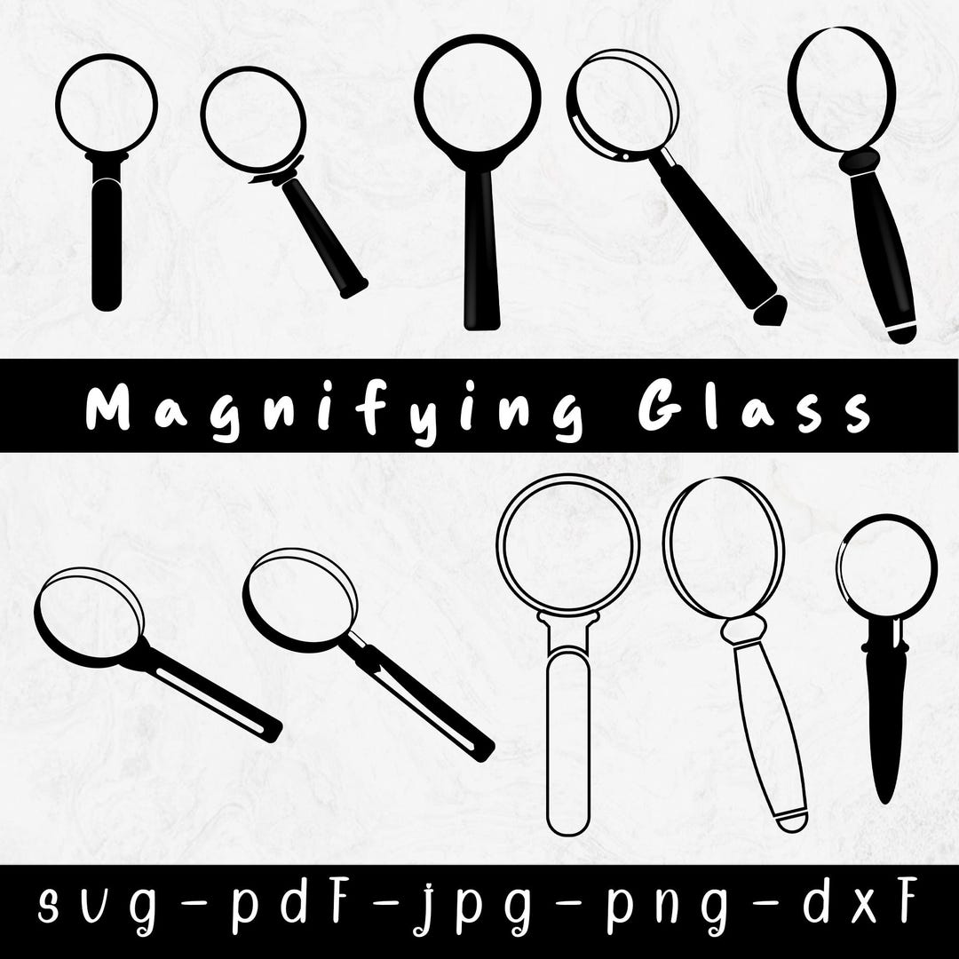 Magnifying Glass SVG, Magnifying Glass Clipart, True Crime Svg, Crime ...