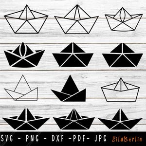Paper Boat SVG, Paper Boat Clipart, Boat Svg, Office Clipart, Toys Svg ...