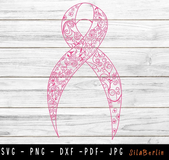 Pink Ribbon SVG Breast Cancer Svg Awareness Ribbon Svg | Etsy Australia