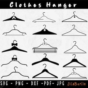 Hanger SVG Bundle: Clothes Hanger Cut Files (digital Download) - Etsy