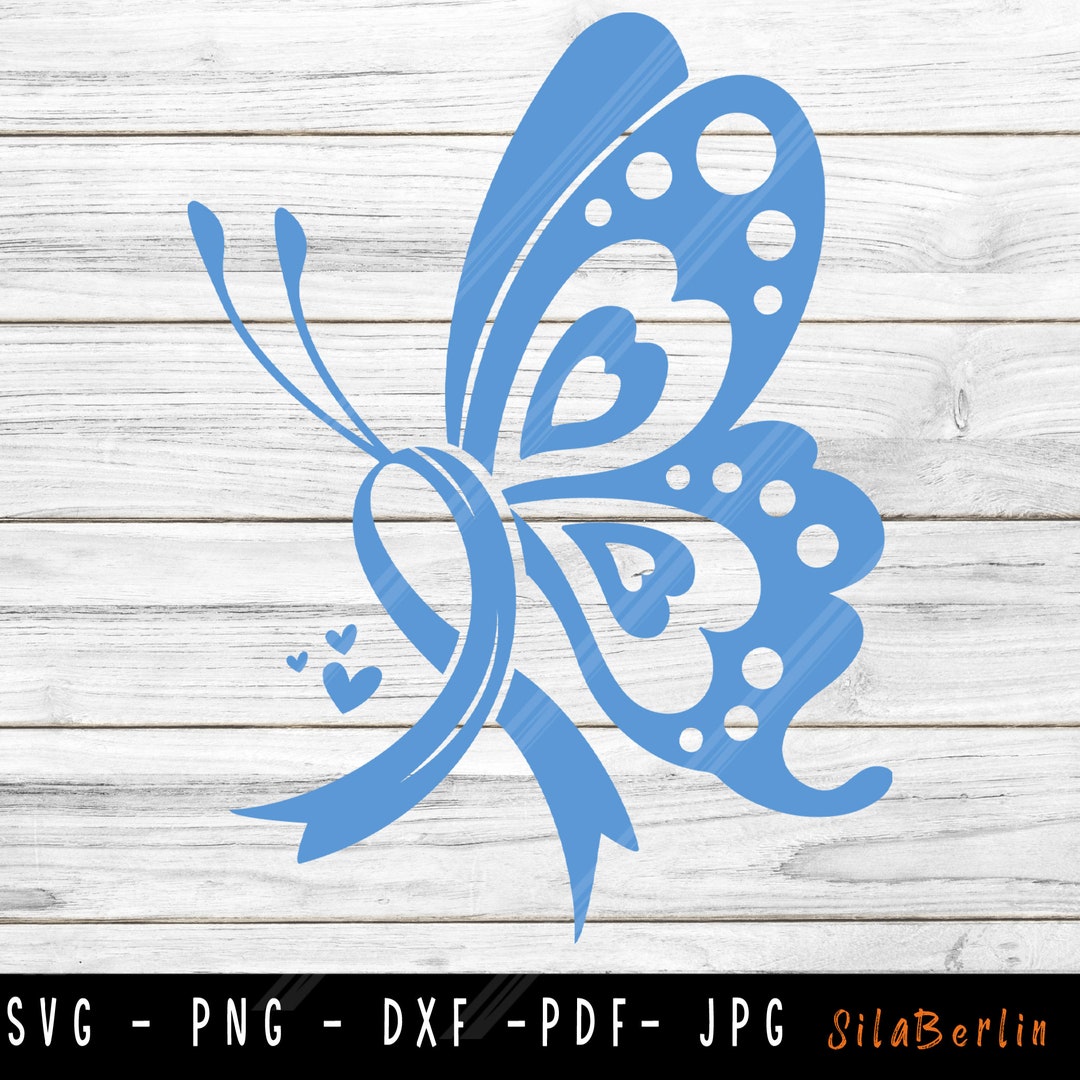 Butterfly Diabetes SVG, Diabetes Svg, Diabetes Awareness Svg, Blue ...