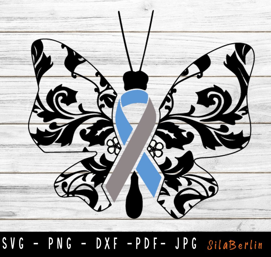 Butterfly Diabetes SVG, Diabetes Svg, Diabetes Awareness Svg, Blue ...
