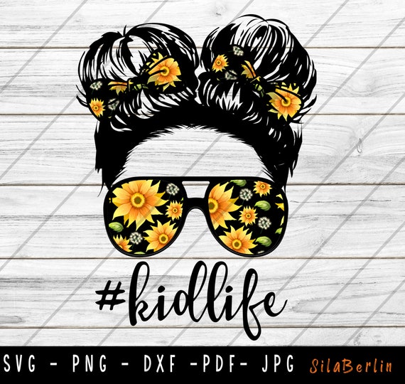 Sunflowers Kid Life SVG Kid Skull Svg Kid Life Sunflower | Etsy