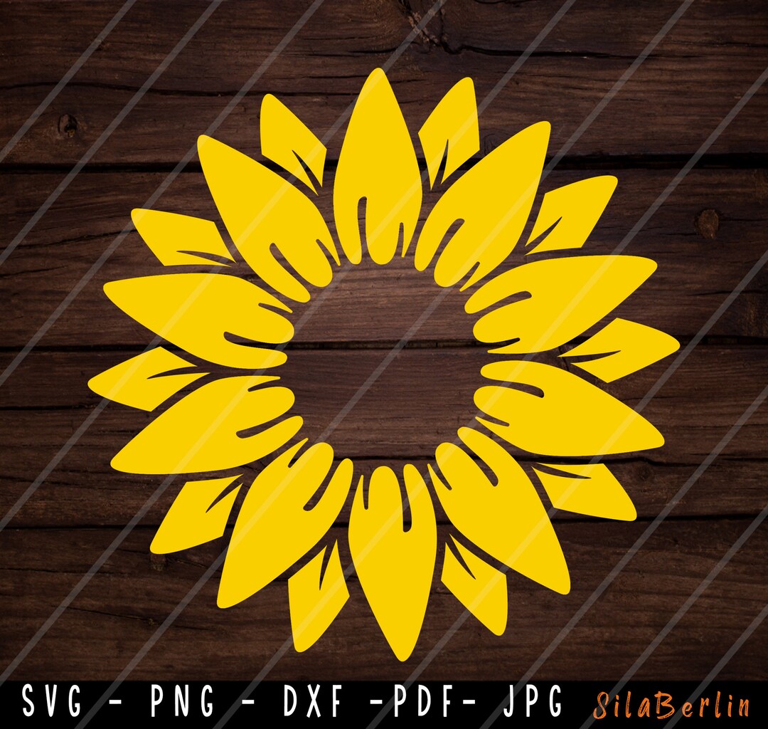 Sunflower Svg, Flower SVG, Sunflower Clipart, Sunflower Cut File, SVG ...