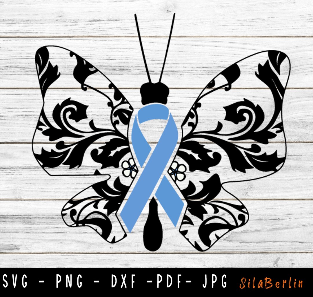 Butterfly Diabetes SVG, Diabetes Svg, Diabetes Awareness Svg, Blue ...