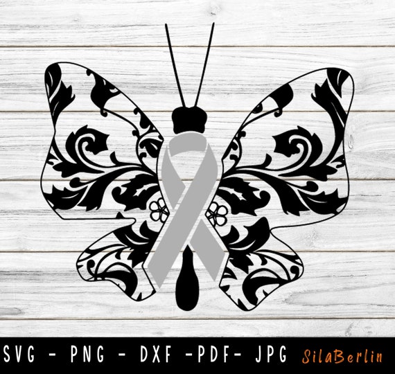 Butterfly Brain Cancer SVG Brain Cancer Svg Brain Cancer - Etsy