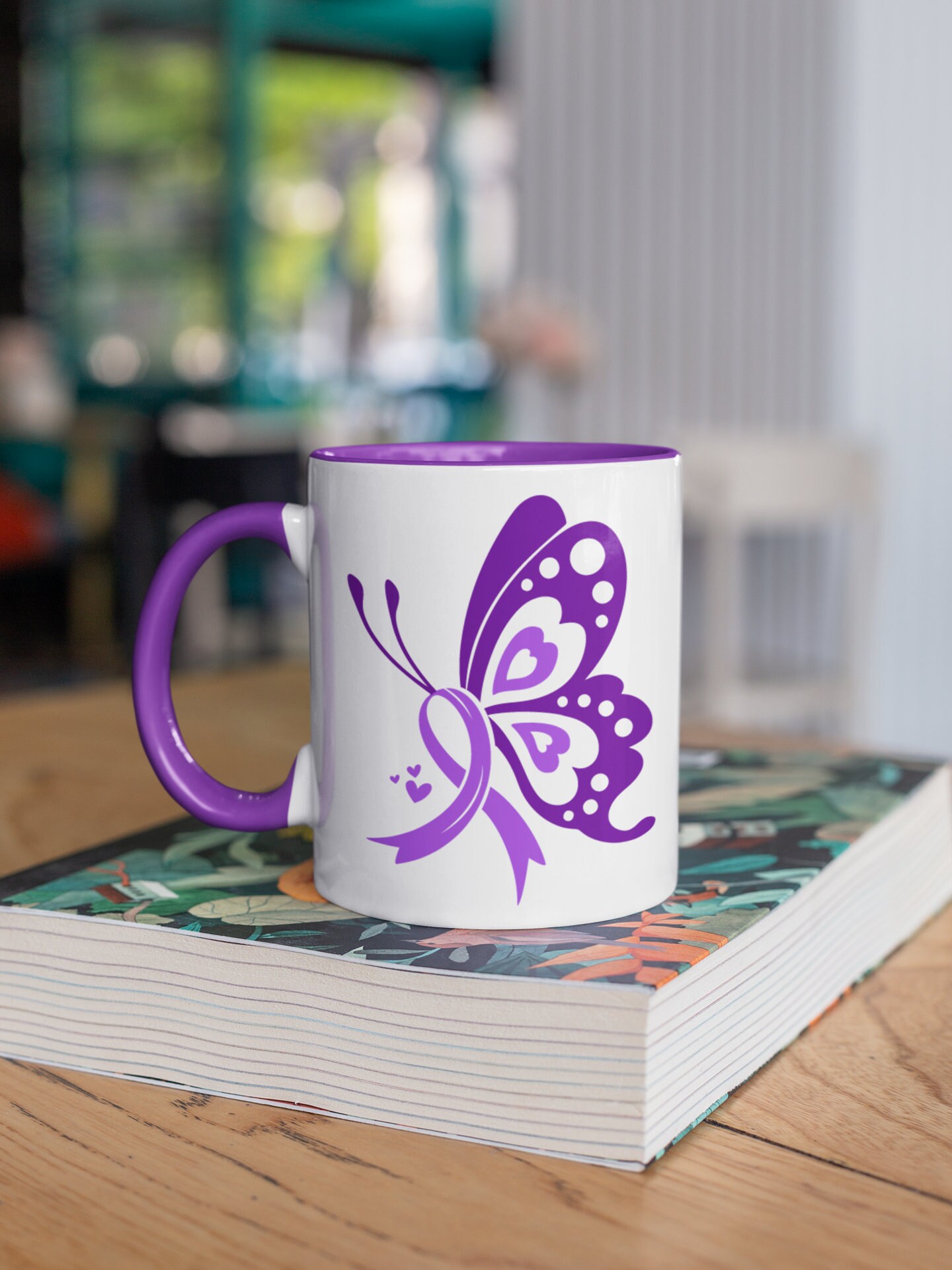 Butterfly Lupus Awareness SVG: Purple Ribbon Cut File (digital Download ...