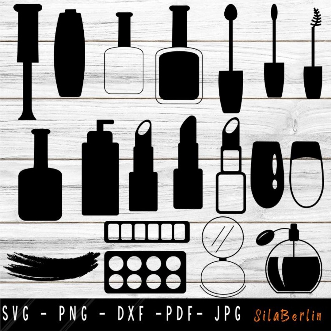 Makeup SVG Bundle, Makeup Clipart, Makeup Svg Files, Cosmetics ...