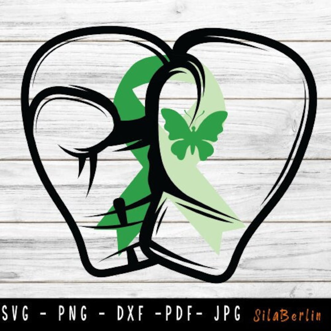 Celiac Disease Svg, Awareness Ribbon Svg, Celiac Disease Png, Green ...